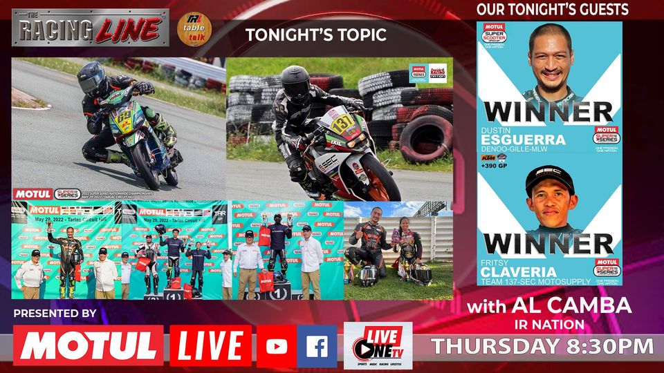 The Racing Line TV Table Talk LIVE! Tonight 8:30pm Our Guests Tonight ...
