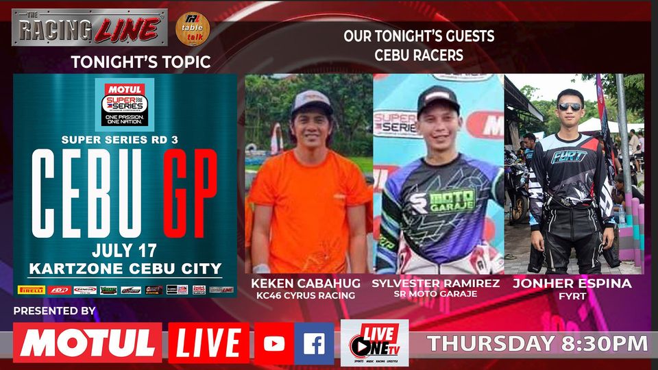 The Racing Line TV Table Talk LIVE!Tonight 8:30pmOur Guests ...