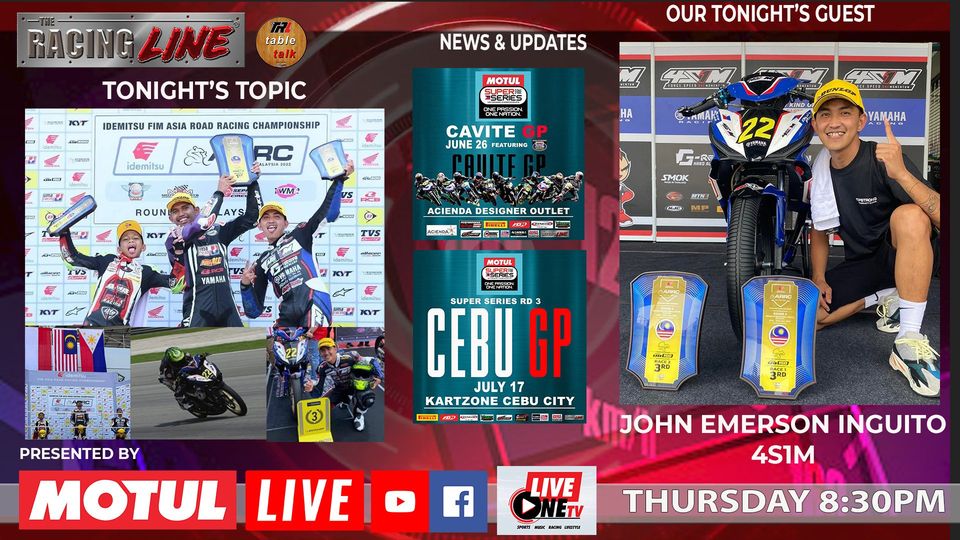 The Racing Line Table Talk LIVE!Tonight 8:30pmOur Guest Tonight is The ...